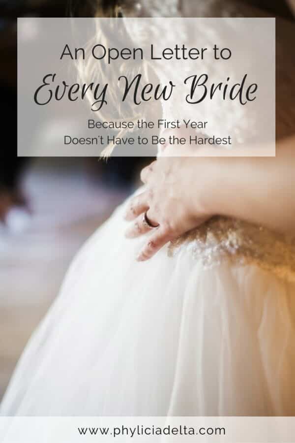An Open Letter to Every New Bride - Phylicia Masonheimer