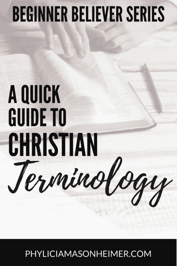 A Quick Guide to Christian Terms - Phylicia Masonheimer